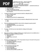 Welding Practice Test | PDF | Welding | Construction