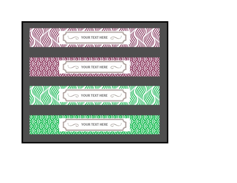 Three Ring Binder Spine Label Template | PDF