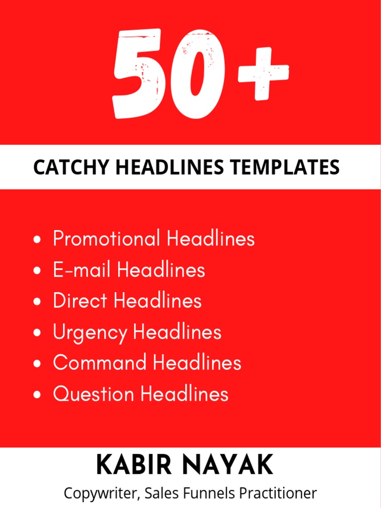 Catchy Headline Strategies for Sales | PDF | Public Sphere | Mass Media