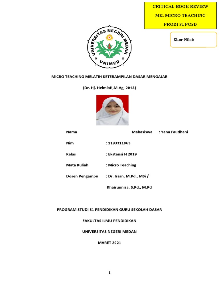 CBR MICRO TEACHING - Yana Faudhani | PDF