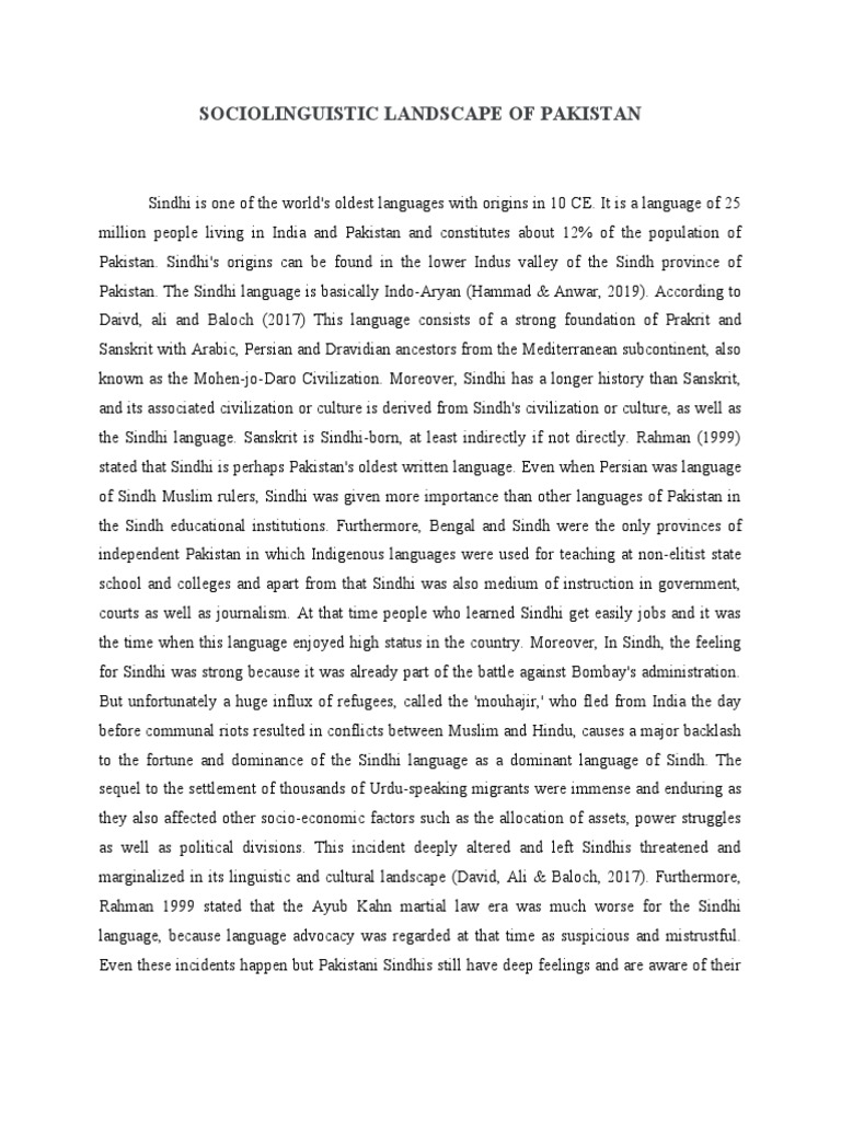 Sindhi Language History | PDF | Sindh | Linguistics