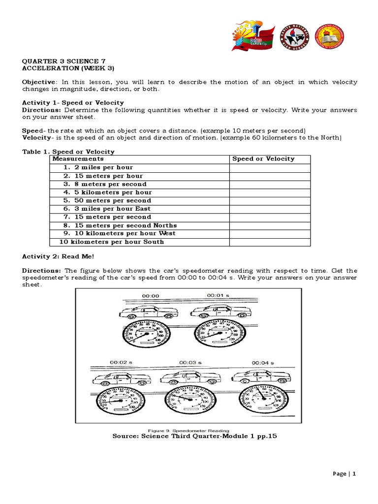 Understanding Speed and Acceleration | PDF | Velocity | Speed