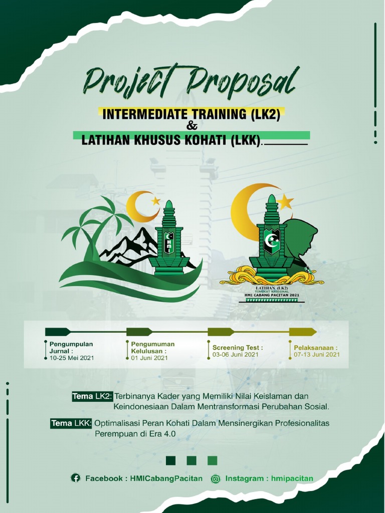 Proposal Lkii & LKK Tingkat Nasional Hmi Cabang Pacitan | PDF