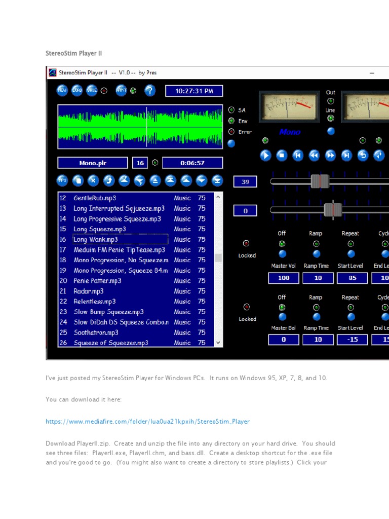 StereoStim Player II | PDF