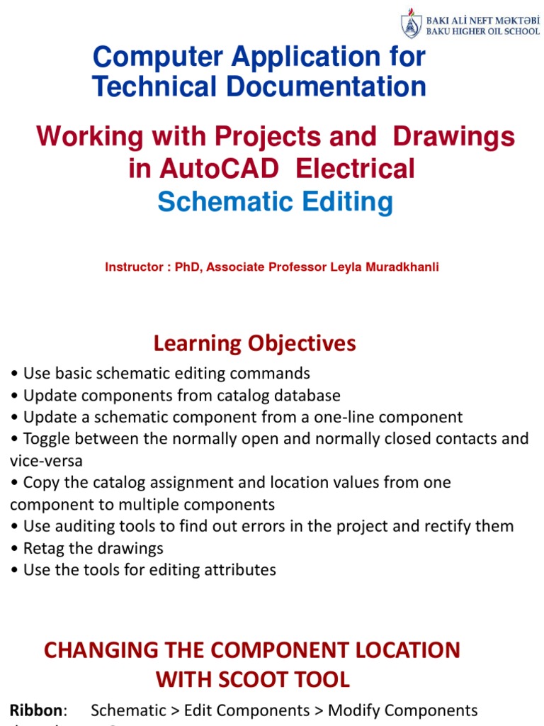 AutoCAD Electrical Schematic Editing | PDF | Software | Computer Science