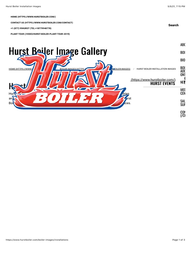 Hurst Boiler Installation Images | PDF | Steam Power | Internet