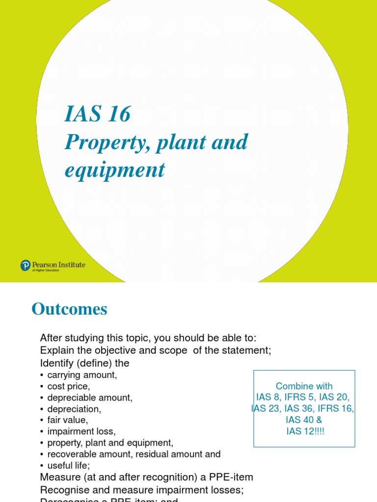 Ias 16 Ppe | PDF | International Financial Reporting Standards | Depreciation