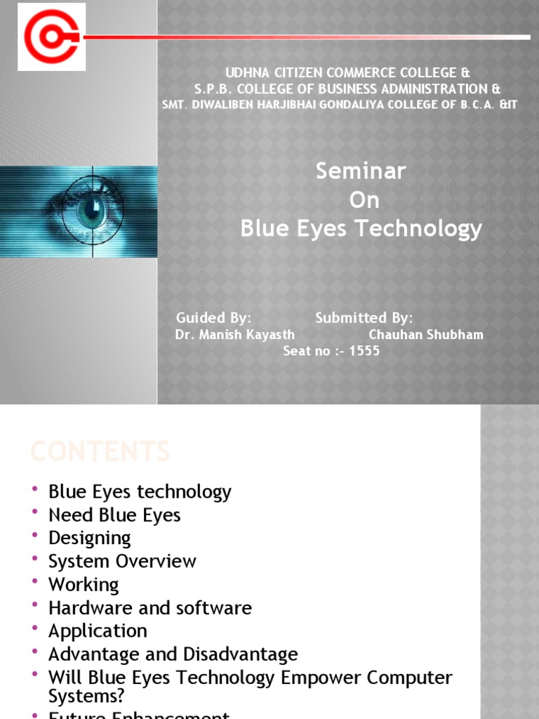 Blue Eyes Technology | PDF | Bluetooth | Wireless