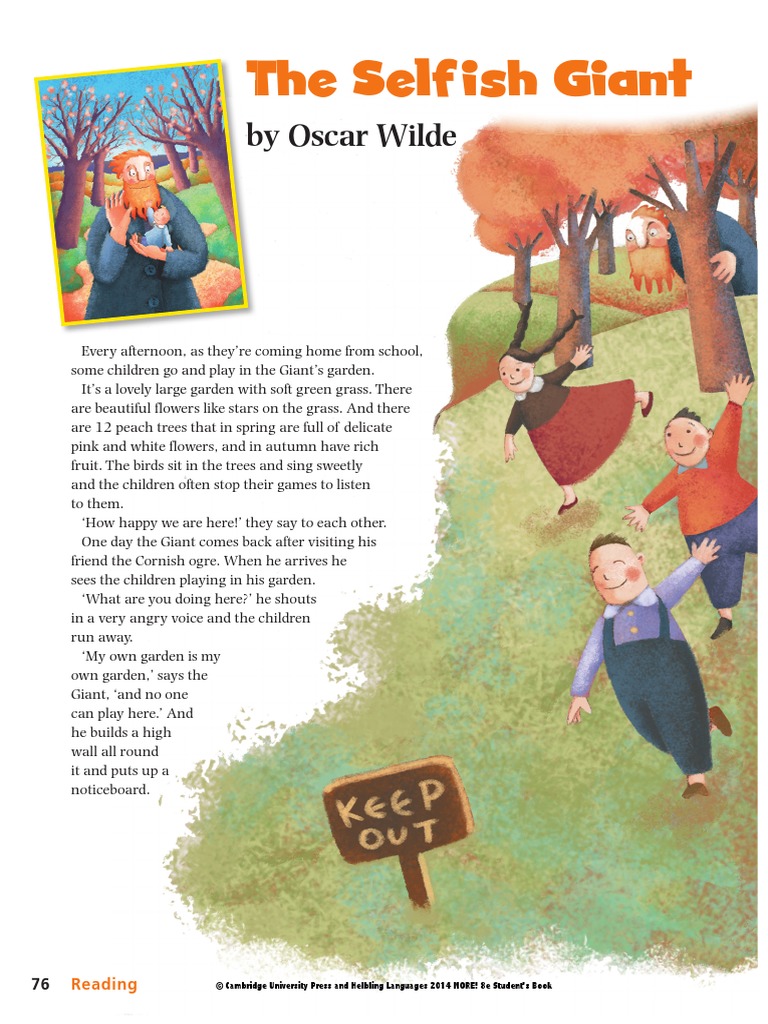 The Selfish Giant The Se: by Oscar Wilde | PDF