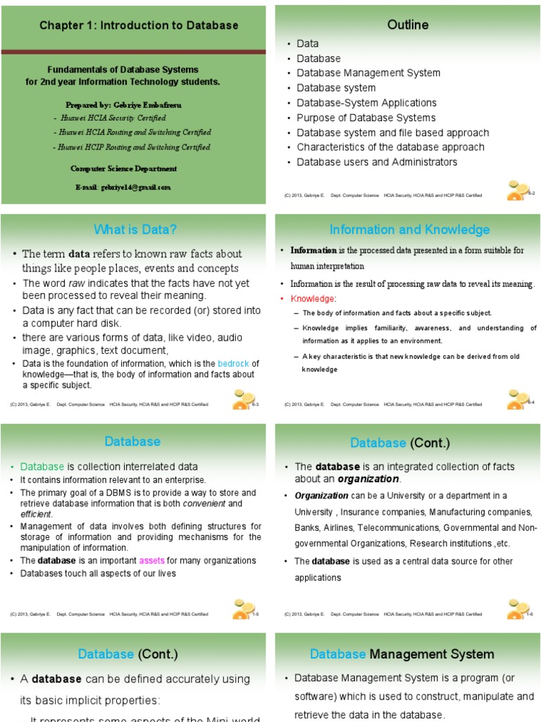 Database Ch-1 | PDF | Databases | Computer Science