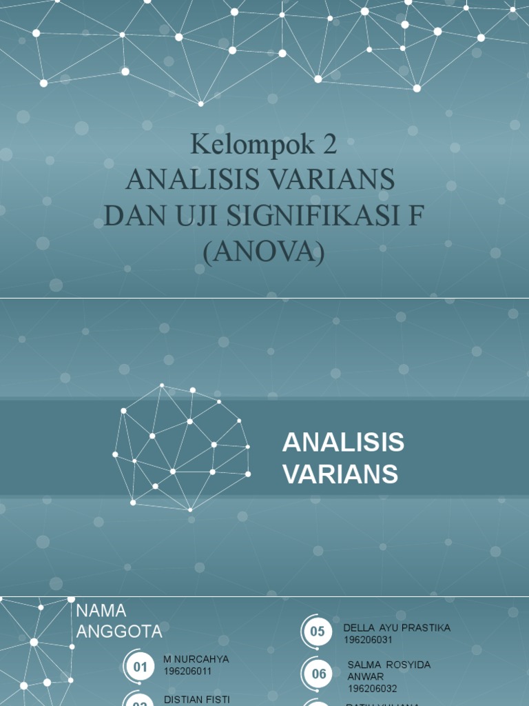 Analisis Varians dan Uji Signifikansi F | PDF