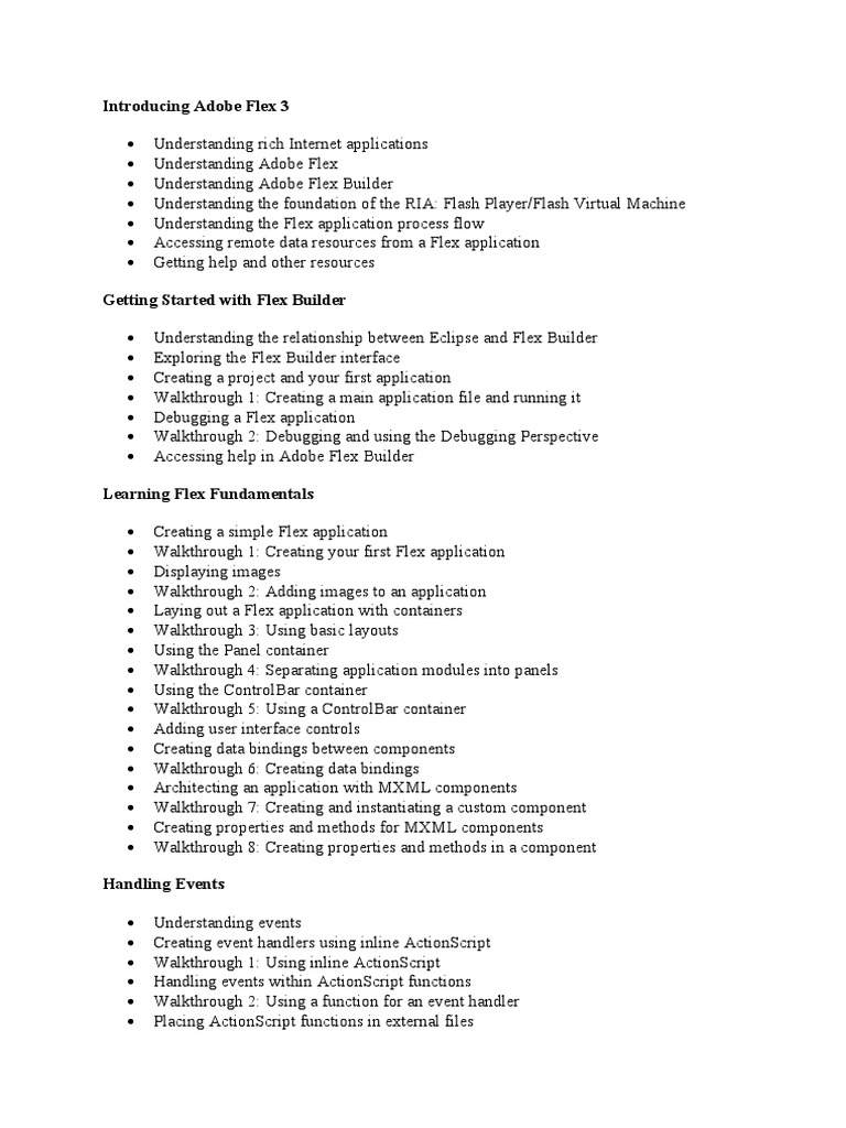 Adobe Flex 3: Comprehensive Guide | PDF | Apache Flex | Action Script