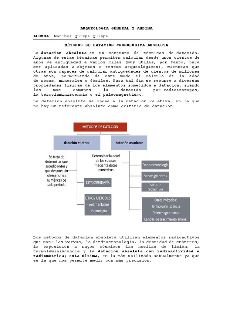 Datación Absoluta | PDF | Quimica nuclear | Física nuclear
