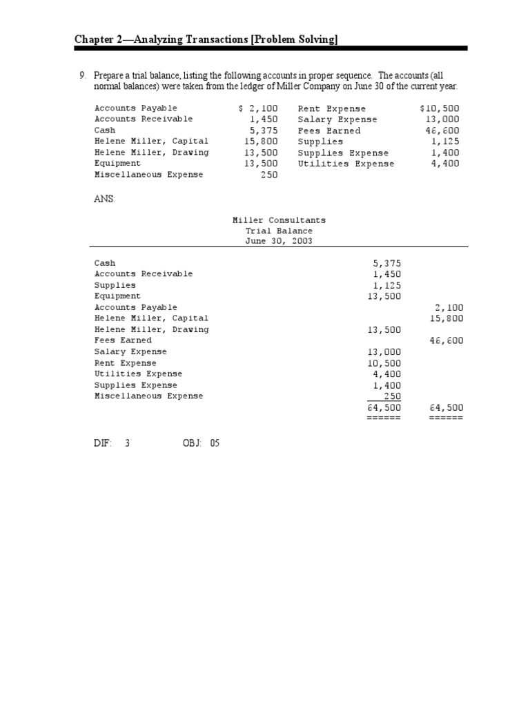Examination Question and Answers, Set D (Problem Solving), Chapter 2 ...