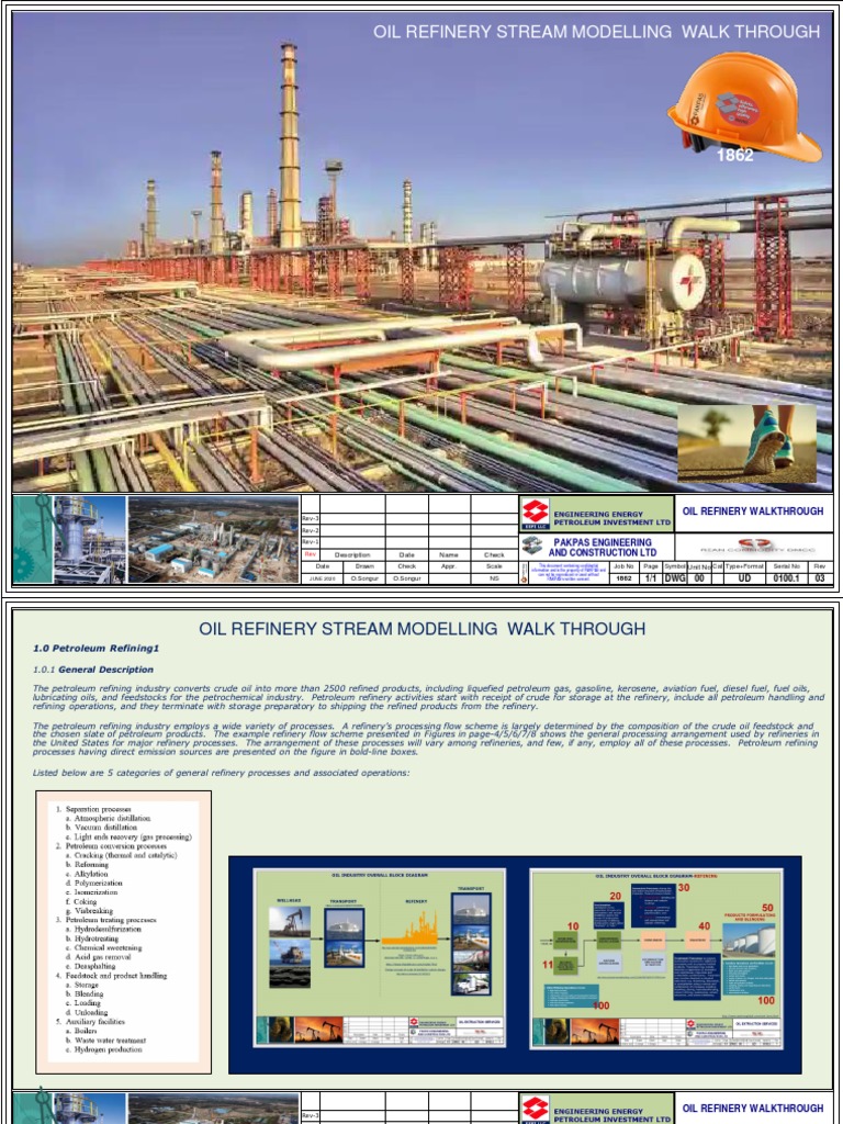 OIL REFINERY WALKTHROUGH | PDF | Oil Refinery | Cracking (Chemistry)