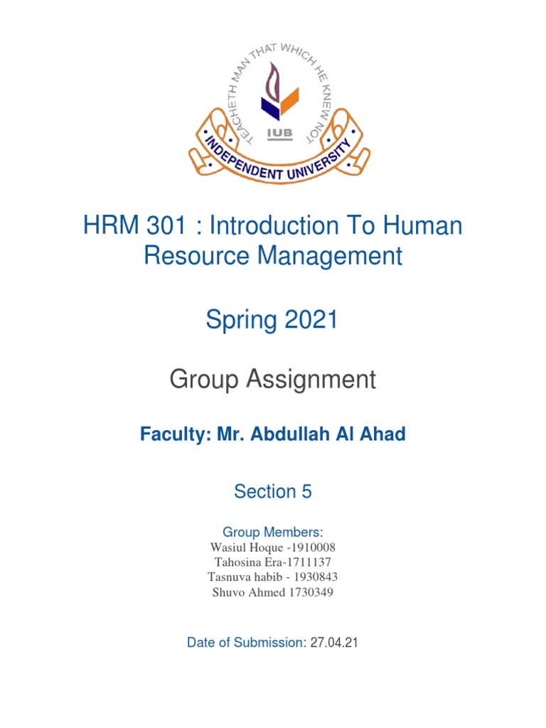 HRM 301-Unilever | PDF | Performance Appraisal | Employment
