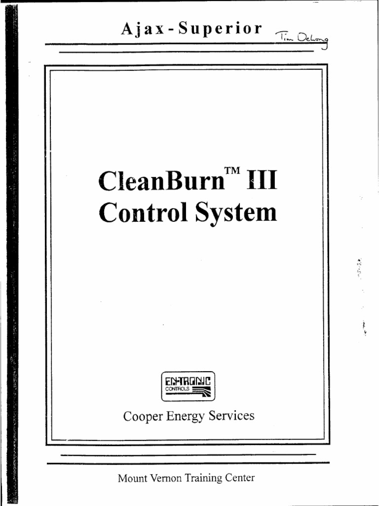 Clean Burn 3 Control System | PDF