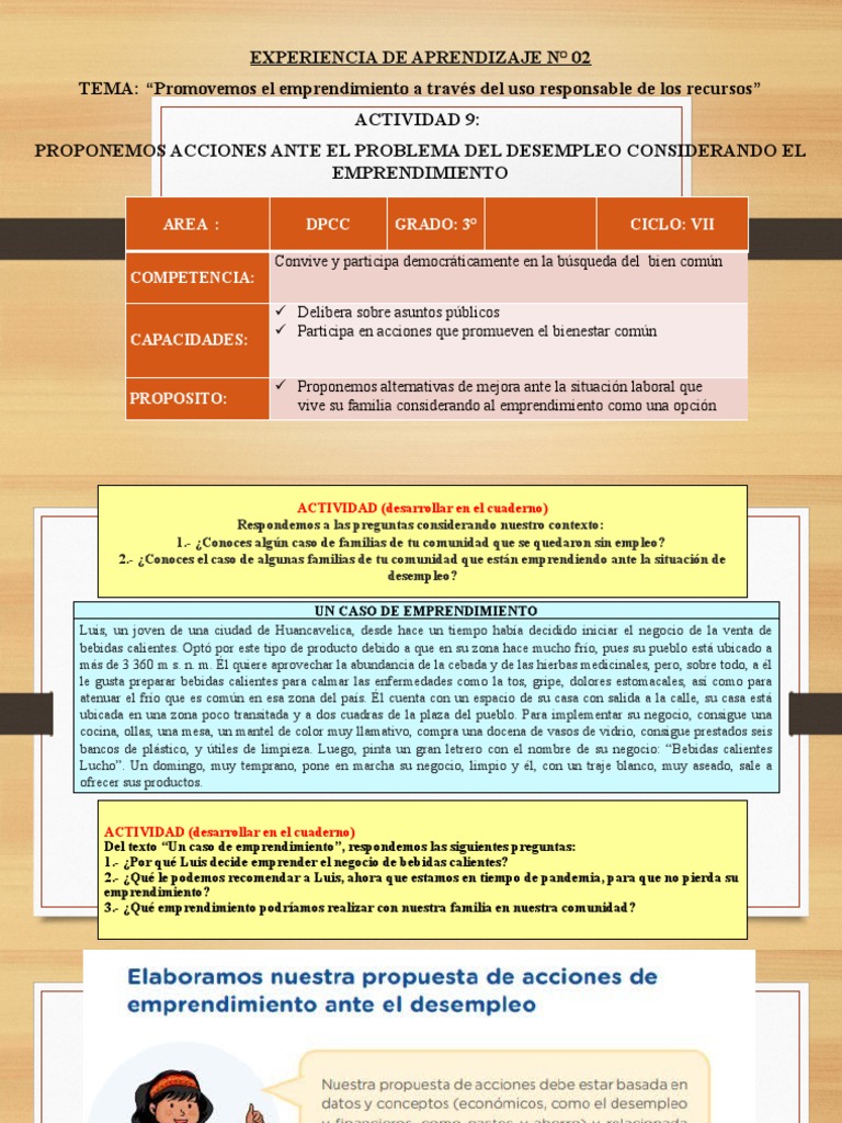 DPCC 1 Exp2 Act.9 | PDF | Iniciativa empresarial | Business