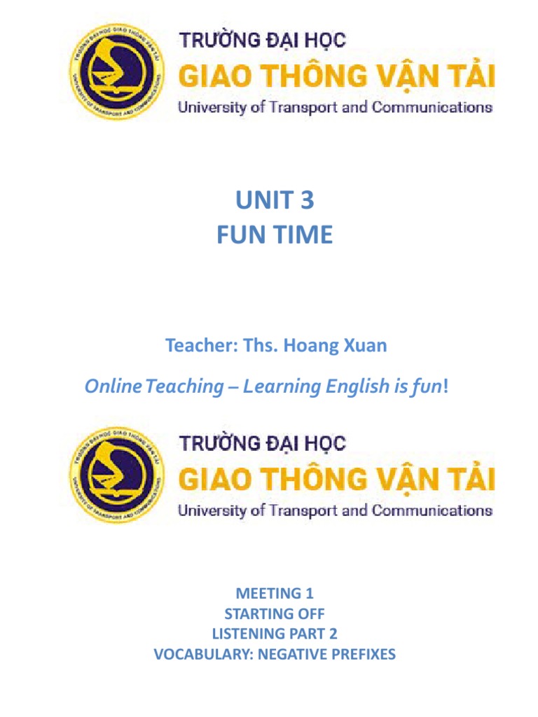 Unit 3 - Fun Time | PDF | Educational Technology | Linguistic Typology