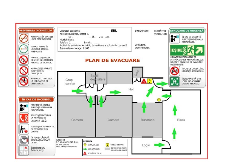 Plan de Evacuare | PDF