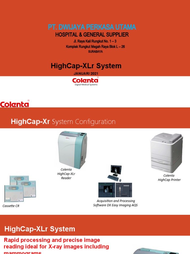 Colenta HighCap-XLr System | PDF | Pixel | Imaging