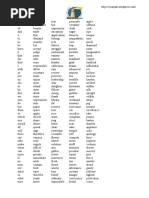 Grade 6 Sight Word List | PDF | Nature