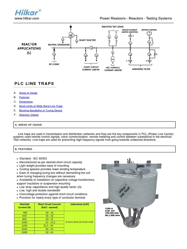 PLC Line Traps | PDF | Technology & Engineering