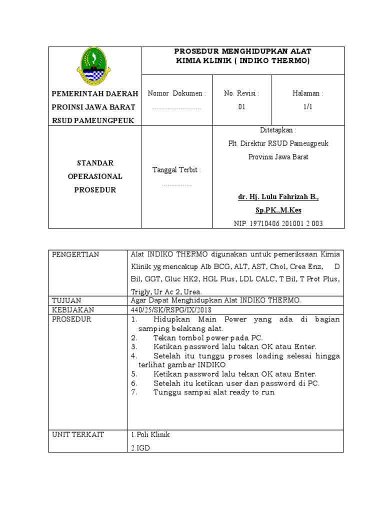 Prosedur Hidupkan Alat INDIKO THERMO | PDF | Kesehatan Holistik | Sains ...
