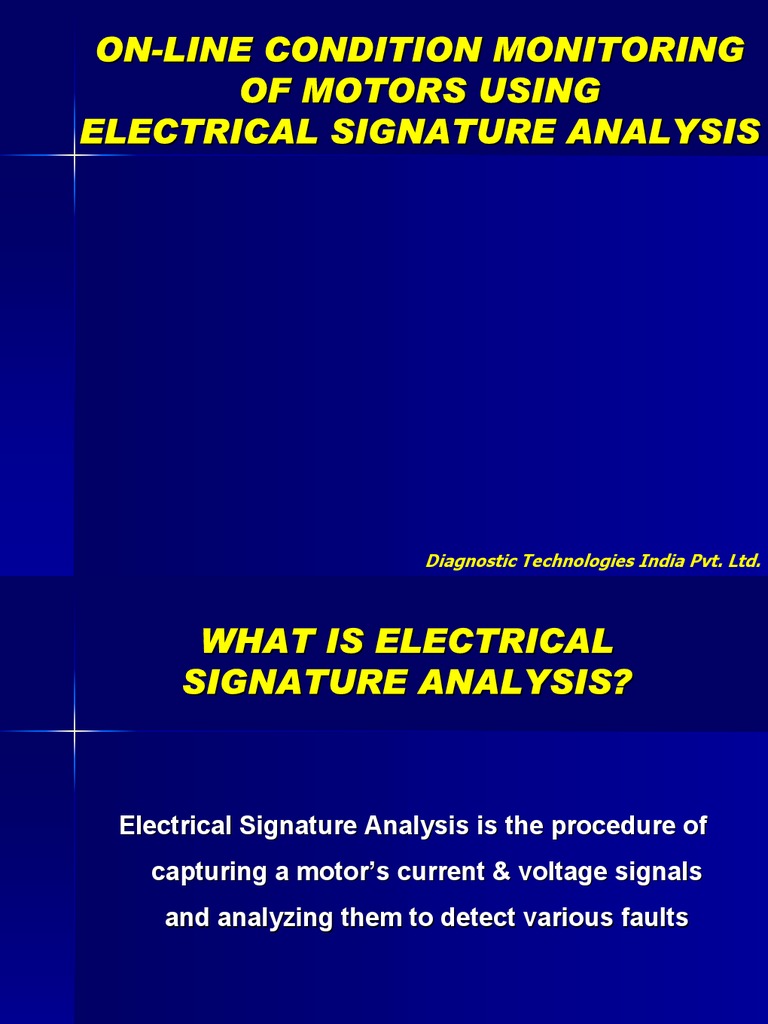 Motor Fault Detection via ESA | PDF | Electric Motor | Manufactured Goods