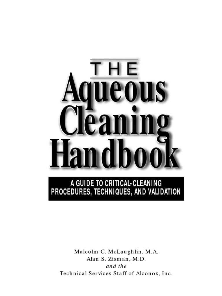 Cleaning Handbook 3rd Edition | PDF | Surfactant | Chlorofluorocarbon