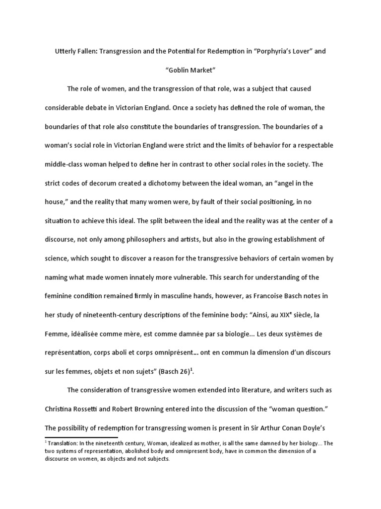 Goblin Market Paper | PDF