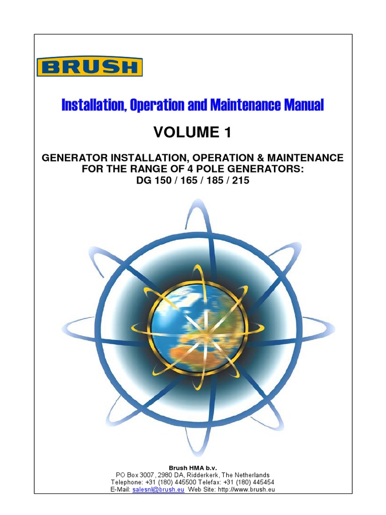 01 Vol. 1 Generator Manual | PDF | Electrical Engineering ...