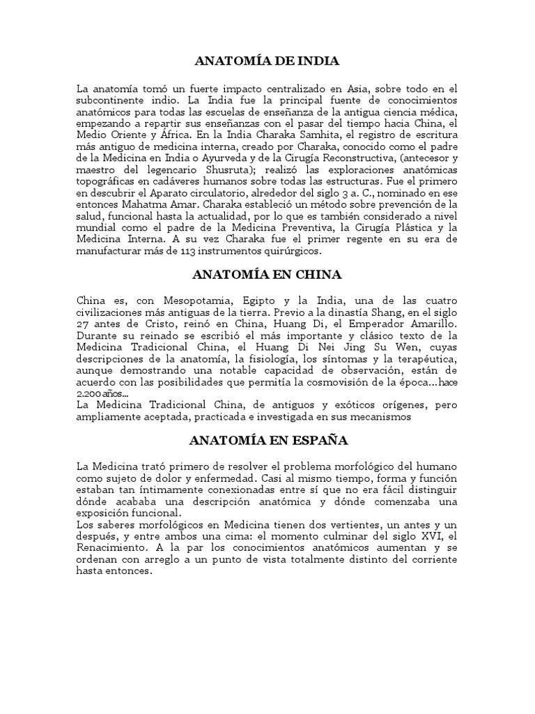 Anatomia en India | PDF | Anatomía | Cuidado de la salud