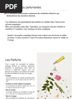 Présentation Sur Les Parfums | PDF | Chromatographie | Parfum