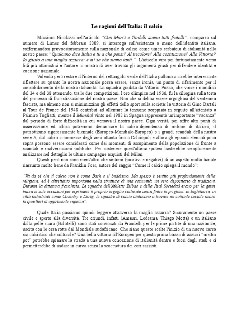Il Calcio | PDF