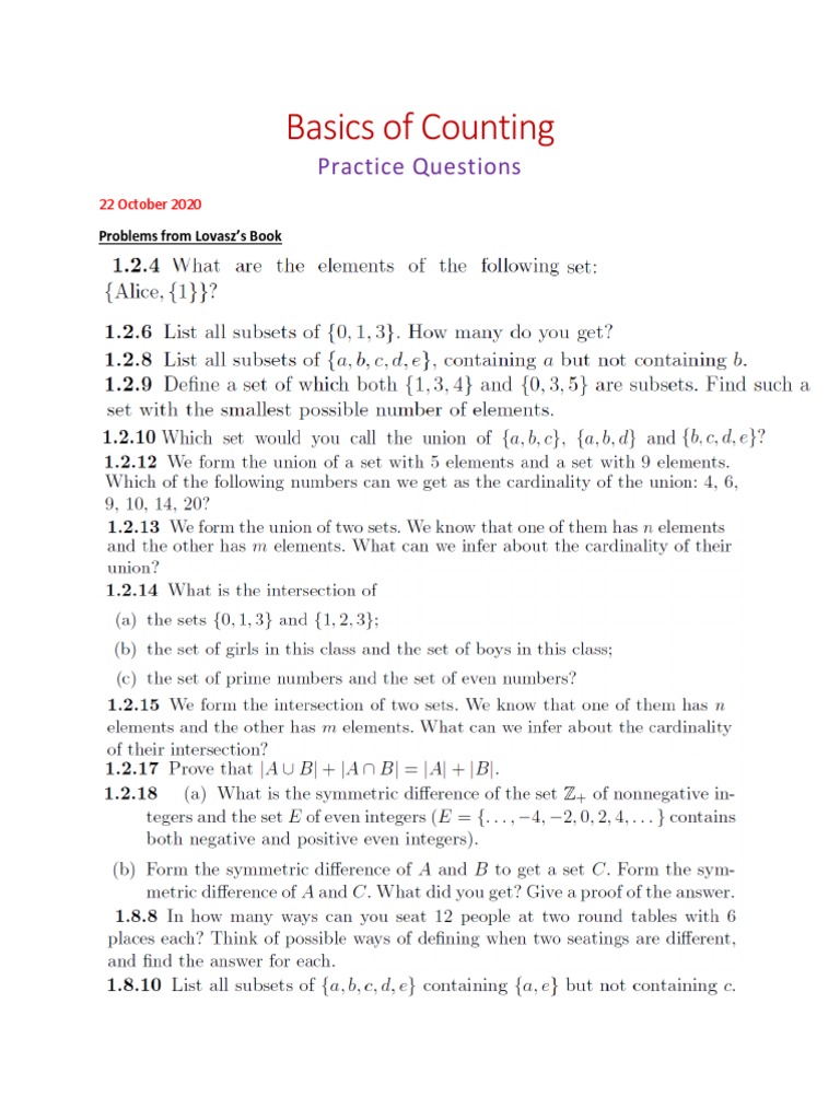 Practice Questions 1 | PDF