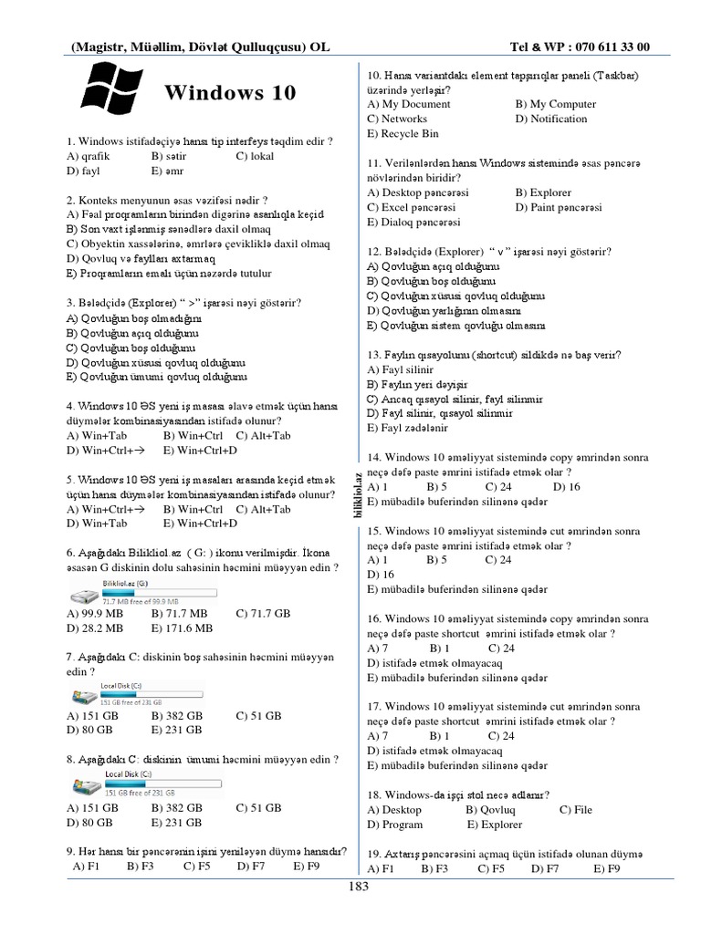 Windows 10 TesT - Magistr OL | PDF