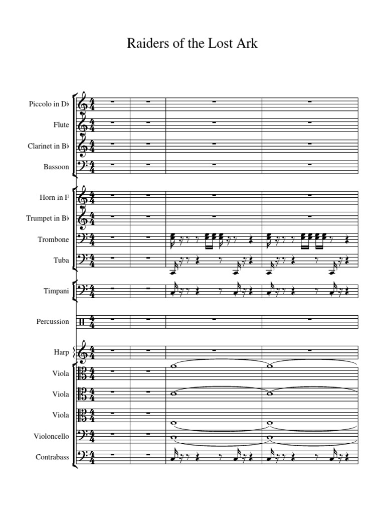 John Williams - Raiders of The Lost Ark | PDF | Symphony Orchestras ...