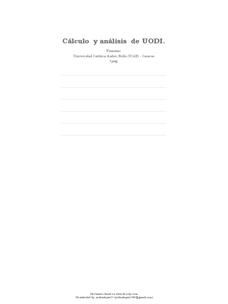 Análisis de UODI y Valor Agregado | PDF | Capital de trabajo | Valor ...