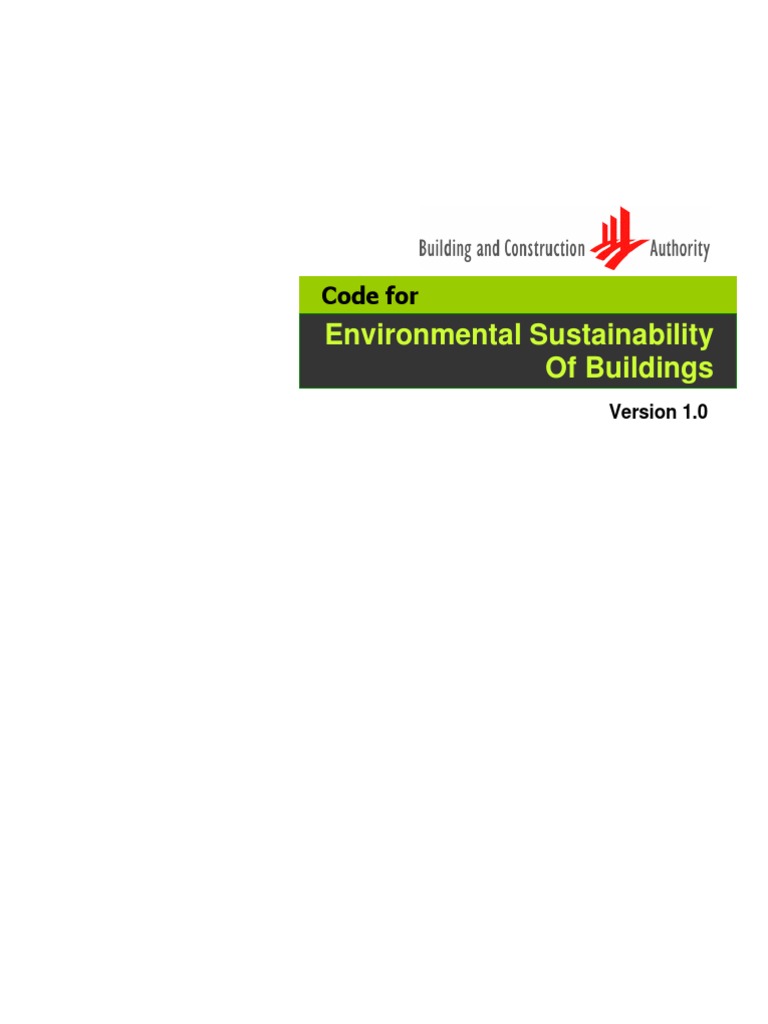 Code For Environmental Sustainability of Buildings | PDF | Green ...