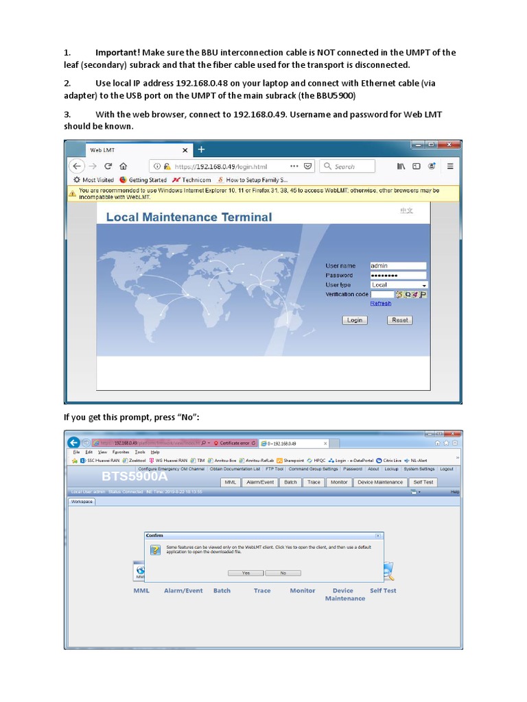 BBU Connection and Configuration Guide | PDF
