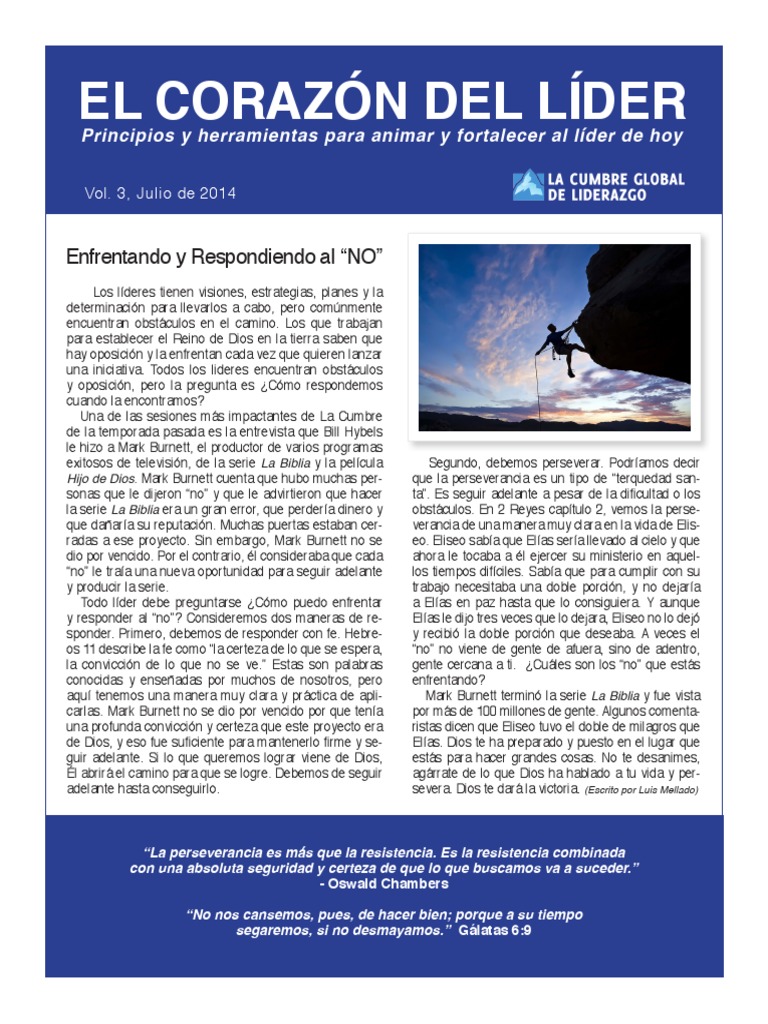 07 El Corazon Del Lider Julio - 14 | PDF | Elijah | Liderazgo