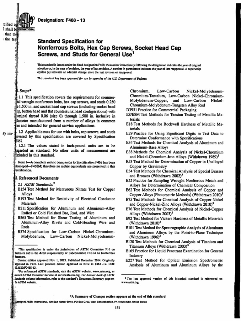 Astm F468-13 | PDF
