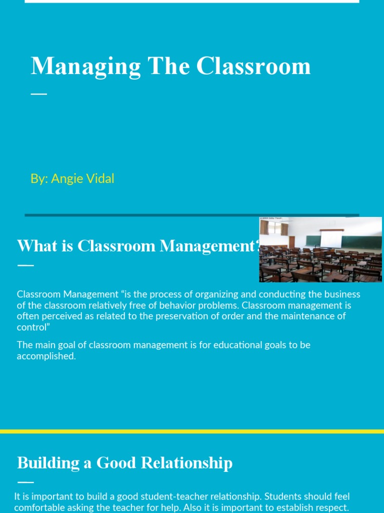 Managing Classroom Management | PDF | Classroom Management | Classroom