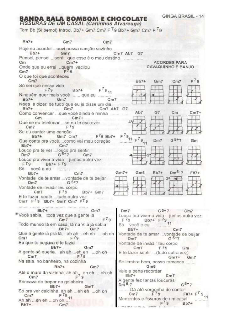 Bala, Bombom e Chocolate - Fissuras de Um Casal - Tom BB | PDF