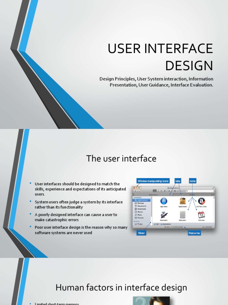 User Interface Design | PDF | Graphical User Interfaces | Menu (Computing)