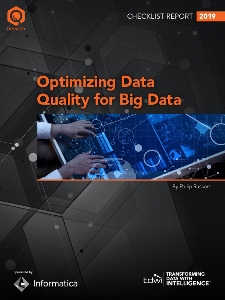 Optimización de Datos para Calidad de Datos | Descargar gratis PDF | Big Data | Data Quality