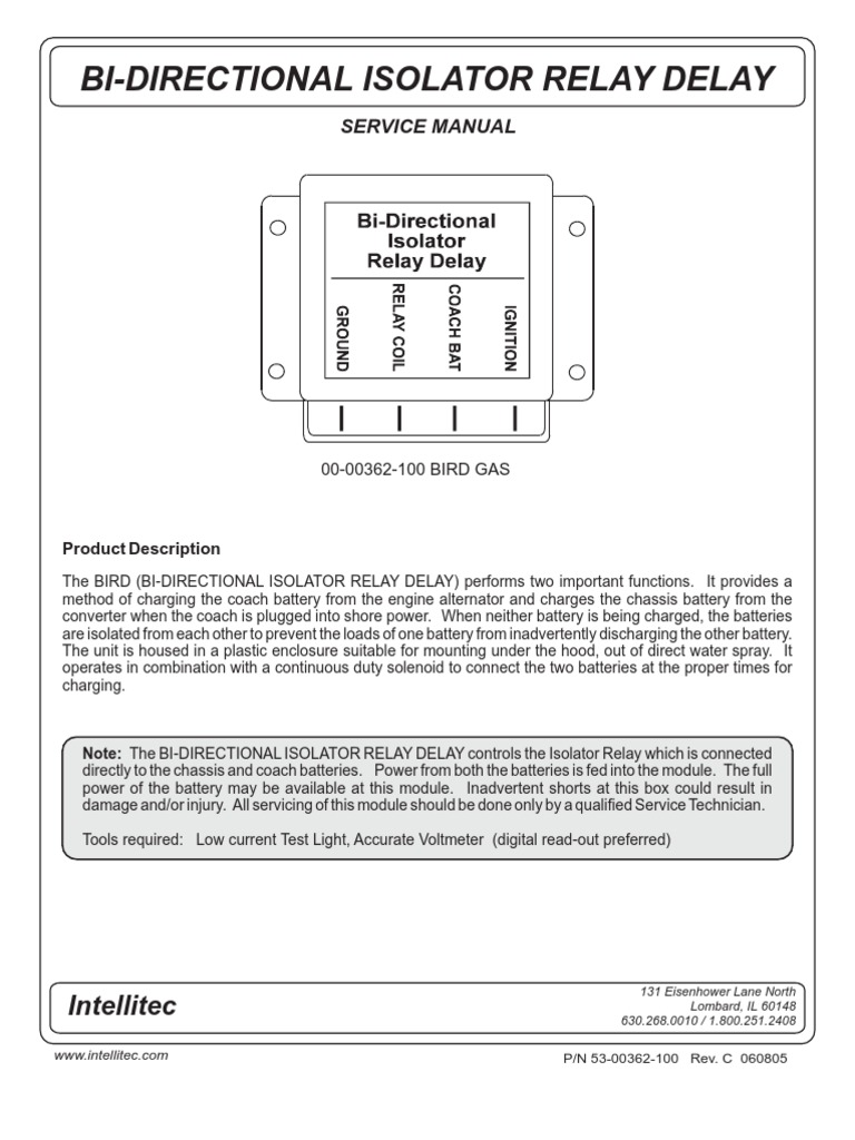 Bidirectional Isolator Relay | PDF | Relay | Battery Charger