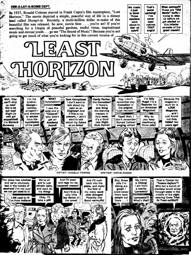 Lost Horizon Parody, MAD Magazine 1973 | PDF