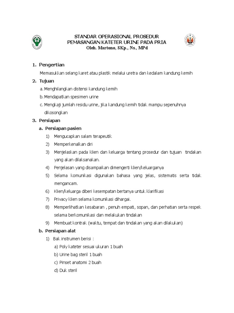 Sop Pemasangan DC Pria | PDF